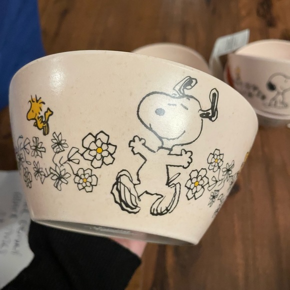 Peanuts | Dining | Peanuts Set 4 Snoopy Springtime Bamboo Bowls | Poshmark